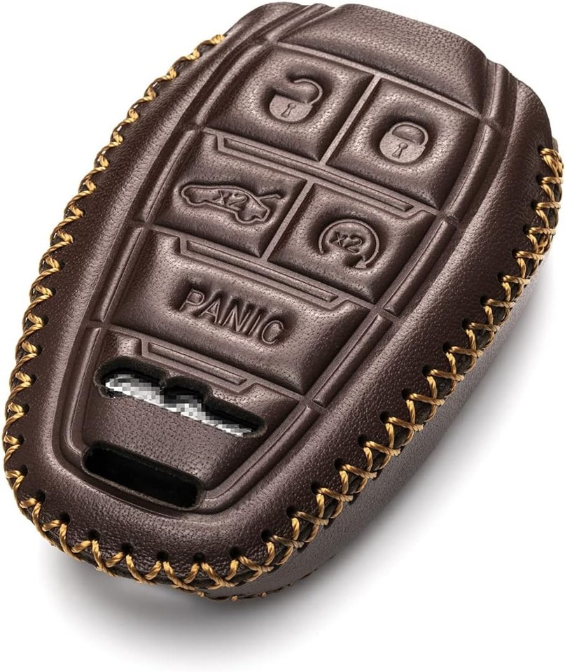 Genuine Leather Smart Key Fob Case Protector Compatible for Giulia ...