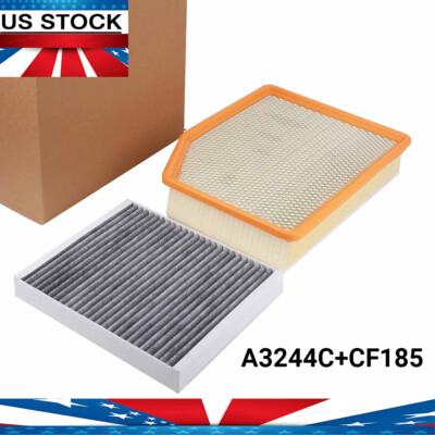 CF185 A3244C Cabin & Engine Air Filter For Chevrolet Chevy GMC 2.7L - 6 ...