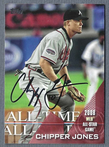 Chipper Jones Signed Autograph 2017 Topps All Time All Stars #ATAS47 ...