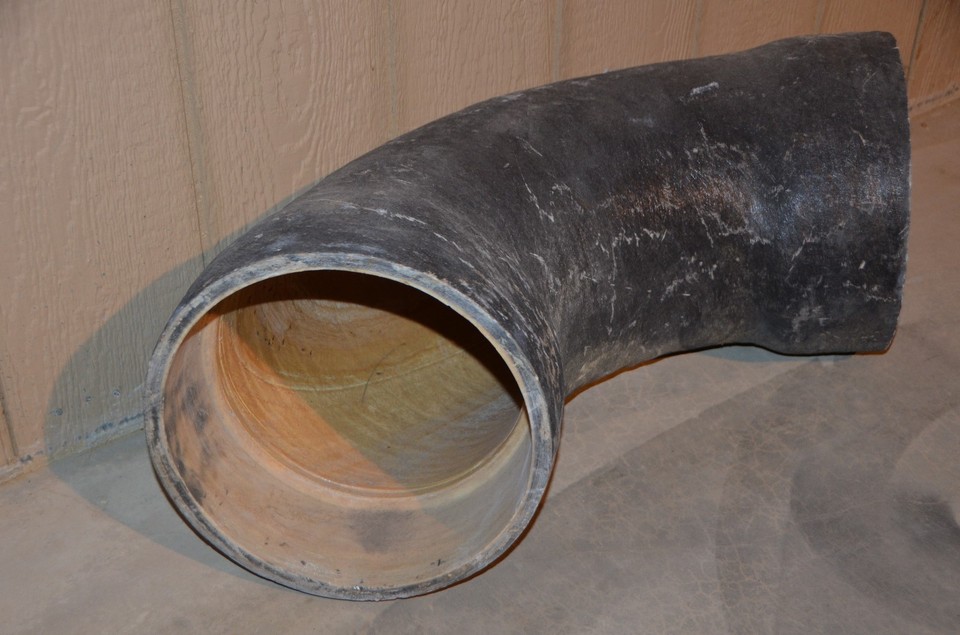 Fibercast CN 257 10" 45° Elbow Socket Fiberglass Fitting / Dark Brown ...
