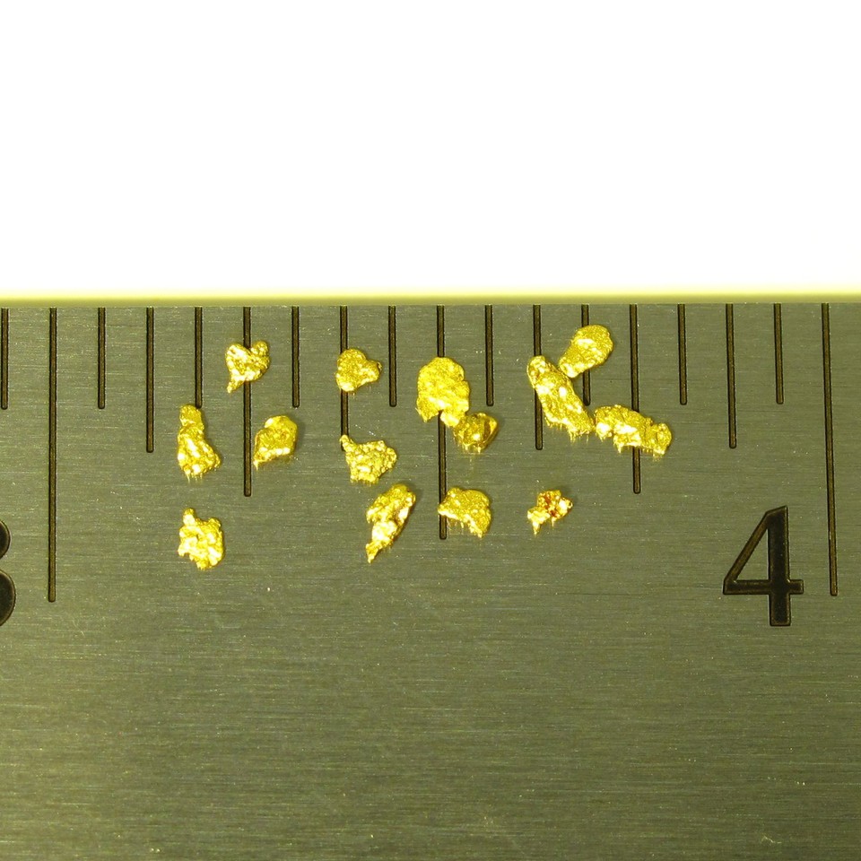 .165 Gram Natural Raw Alaskan Placer Panned Gold Nugget Flake 18-20k ...