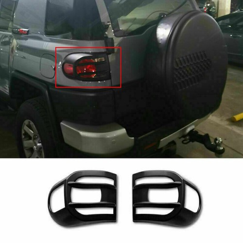 Black Rear Tail Light Lamp Cover Trims Protector For Toyota FJ Cruiser ...