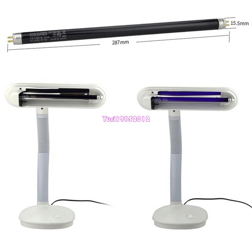 UV-A Longwave 352nm Ultraviolet Table Blacklight UV Lamp Fluorescence ...