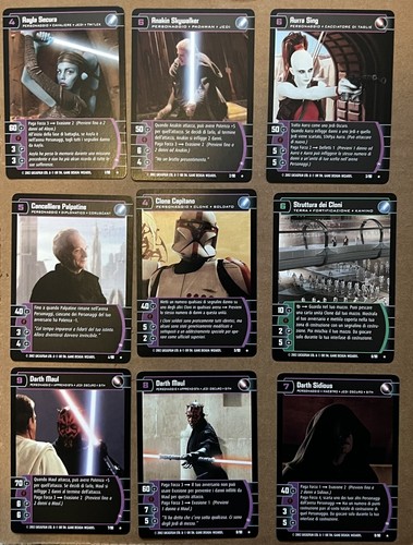 Star Wars TCG WOTC - Sith Rising ITALIAN Complete Set - RARE | eBay