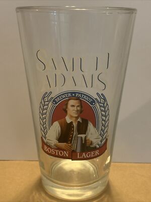 Samuel Adams Boston Lager Beer Glass Pint Brewer Patriot Massachusetts ...
