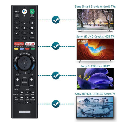 Voice Remote Control For Sony XBR-43X800G XBR-75X800G XBR-75X900F XBR ...