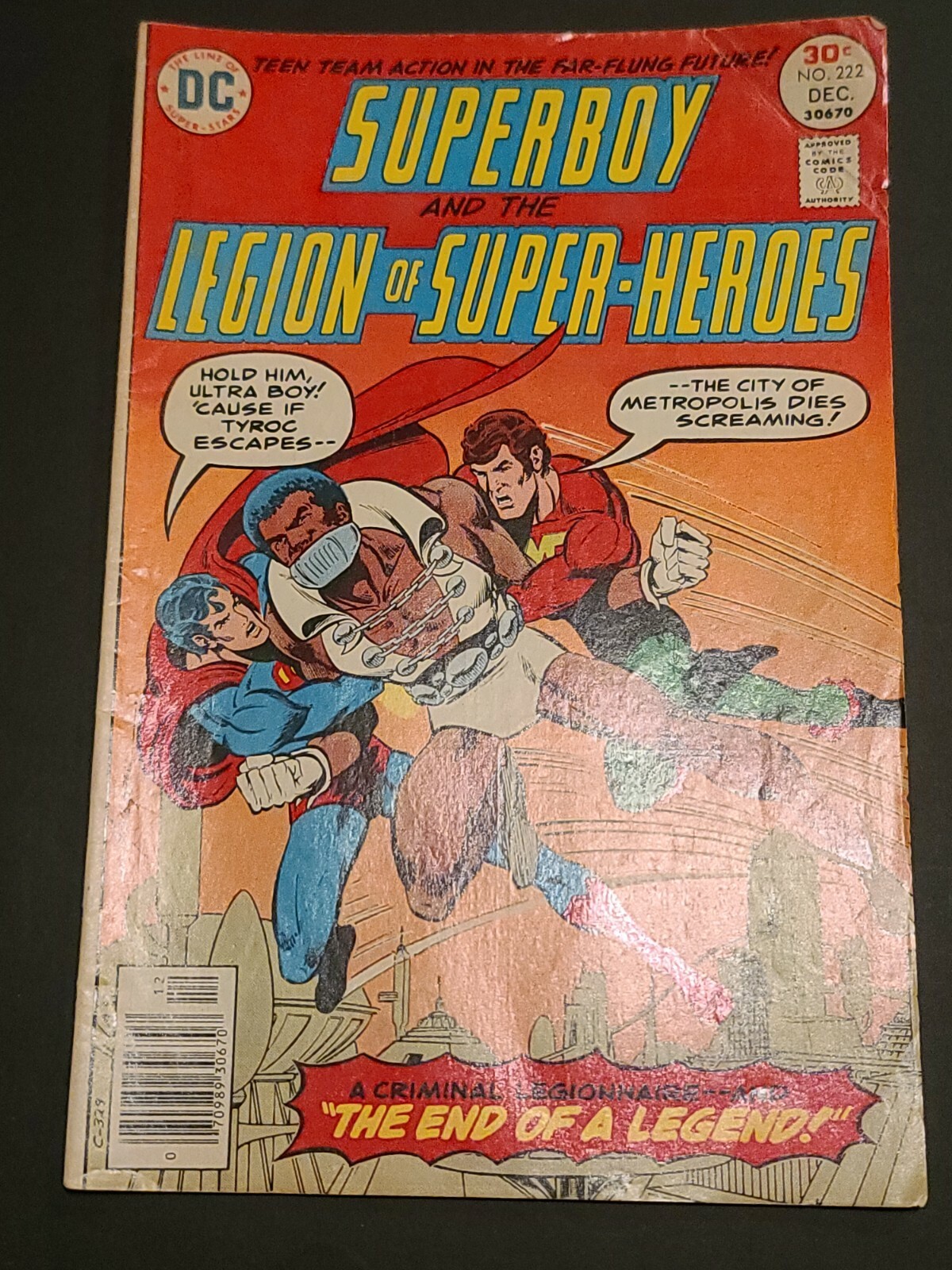 SUPERBOY & LEGION OF SUPER-HEROES #222 ULTRA BOY * TYROC DC 1976 | eBay