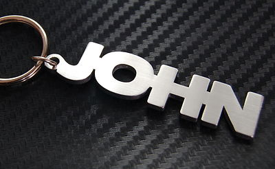 JOHN Keyring Keychain Key Fob Stainless Steel Name Gift | eBay UK