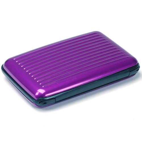 Men Women Waterproof Security Wallet Aluminum Metal Pocket Case Box ...