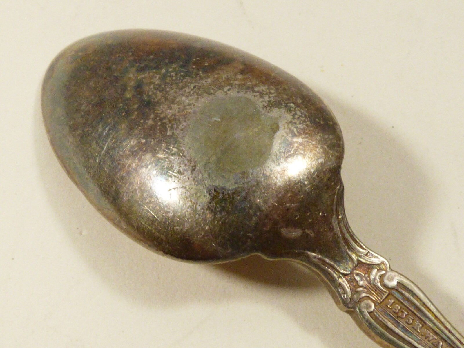 ANTIQUE VINTAGE OVAL SOUP SPOON 1835 R. WALLACE SILVER PLATE | eBay
