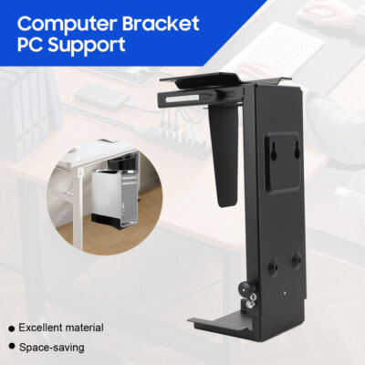 Under Desk PC Holder PC Mount Bracket Adjustable Computer Tower Bracket ...