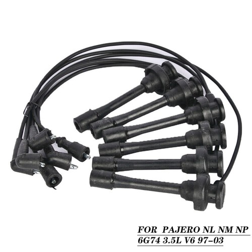 New IGNITION SPARK PLUG LEAD SET FOR MITSUBISHI PAJERO NL NM NP 6G74 3 ...