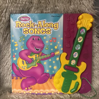 Play-a Song Barney Rock- Along Songs book With Guitar 2002 Tested Works ...