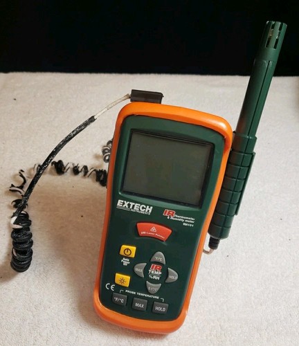Extech RH101: Hygro-Thermometer + InfraRed Thermometer. *Tested And ...