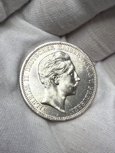 1908 A German States Prussia 3 Mark Silver Coin High Grade K21 | eBay