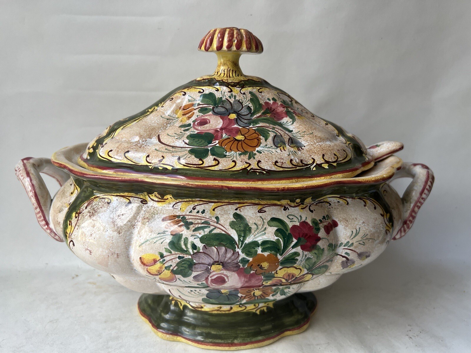 Vintage Meiselman Imports Made in Italy Soup Tureen with Ladle Hand ...