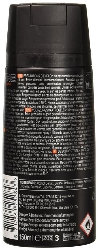 Axe Musk Deodorant Mens Body Spray 6 Packs | eBay