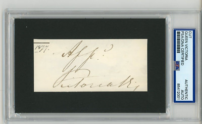 Queen Victoria ~ Signed Autographed Authentic 1800's Signature ~ PSA ...