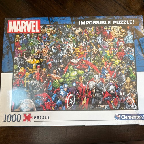 MARVEL COMICS IMPOSSIBLE JIGSAW PUZZLE 1000-PIECE NEW SEALED ITALY ...