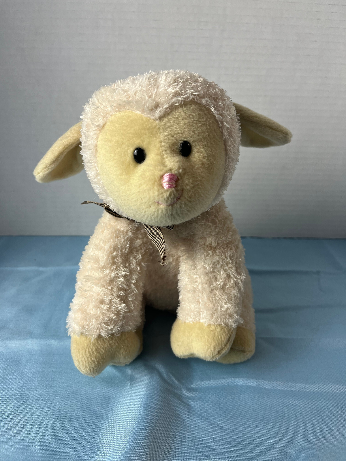 Gund SHEEP LAMB Plush Stuffed Animal with Plaid Bow | eBay