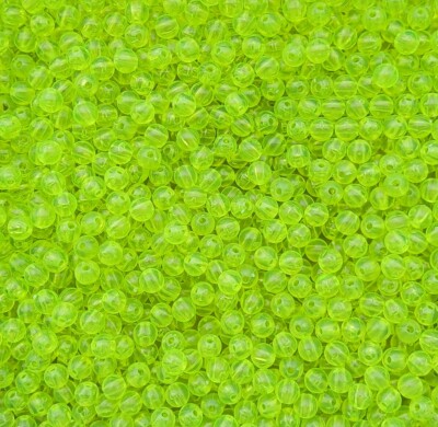 Fluorescent Chartreuse 6mm Round Beads 500pc fishing lures jewelry ...