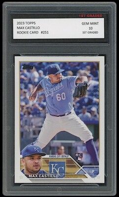 Max Castillo 2023 Topps Baseball 1st Graded 10 MLB Rookie Card RC ...