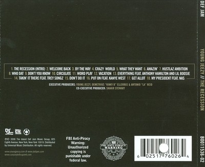YOUNG JEEZY - THE RECESSION [PA] NEW CD 602517760264| eBay