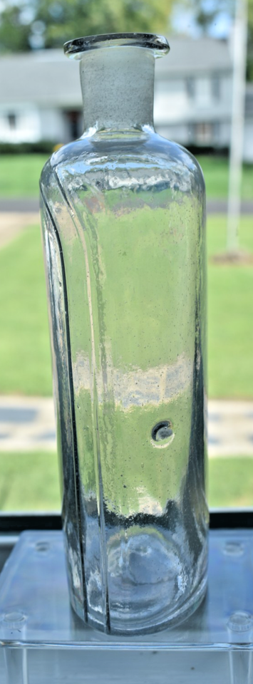 Antique Open Pontil Medicine/Apothecary or Utility Bottle 8" Tall | eBay