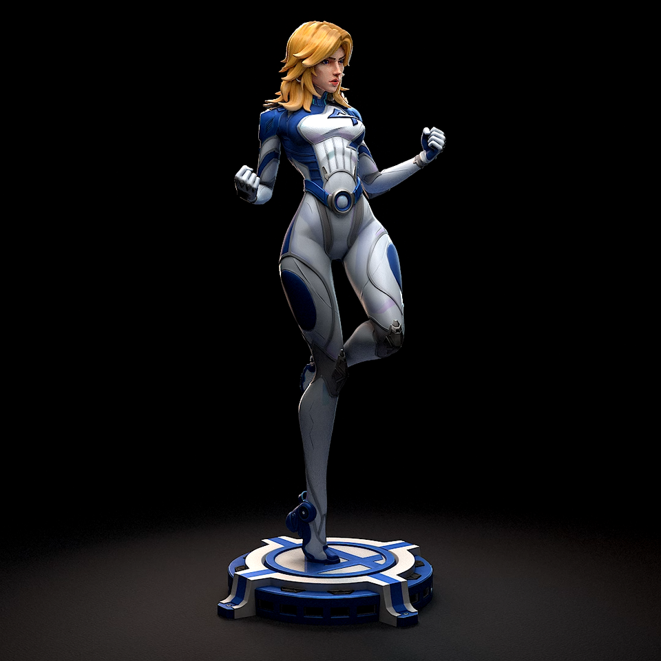 Invisible Woman - Marvel Rivals Figure Statue 3d Print Model Kit ...
