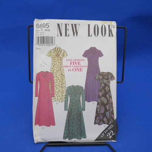 New Look 6695 Sewing Pattern Misses Empire Waist Dress Size 10-22 Uncut ...
