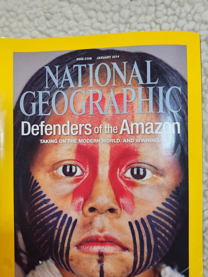 National Geographic Magazine Jan 2014 Defenders Amazon Tribe Issue ...