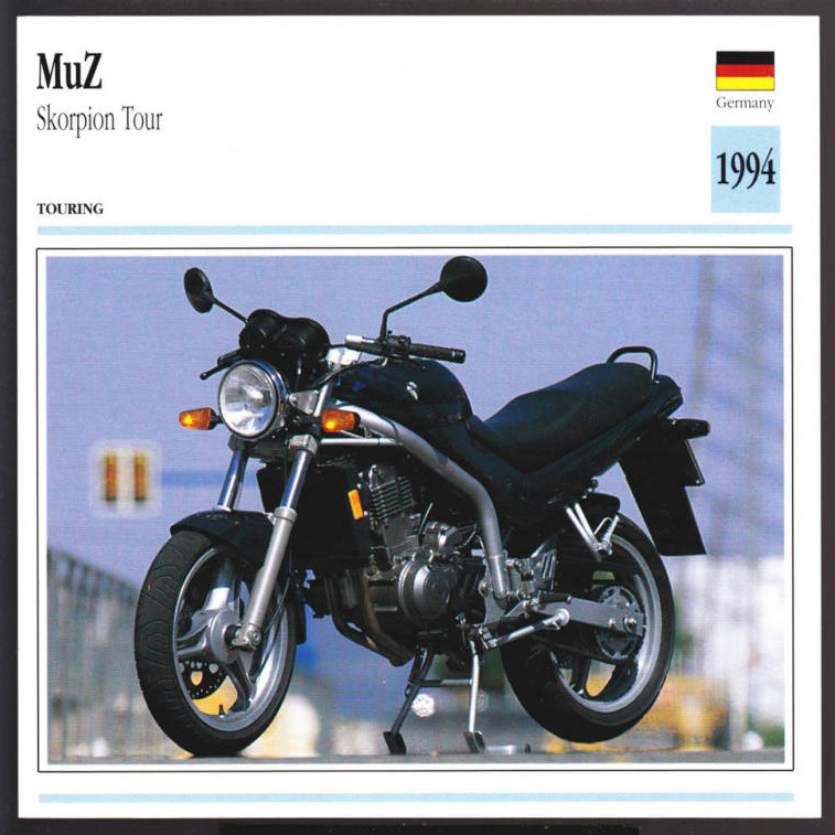 1994 MuZ Skorpion Tour (MZ) 660cc German Bike Motorcycle Photo Spec ...