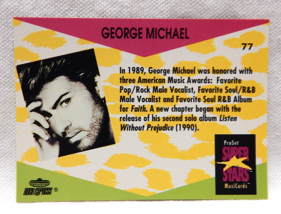 George Michael Superstars Card 77 | eBay