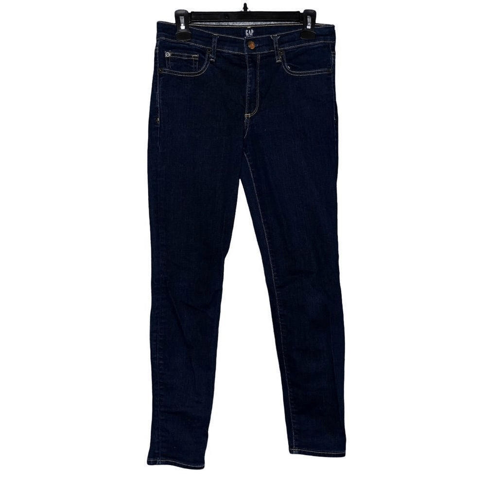 Gap denim regular dark true skinny blue jeans 28 - Gem