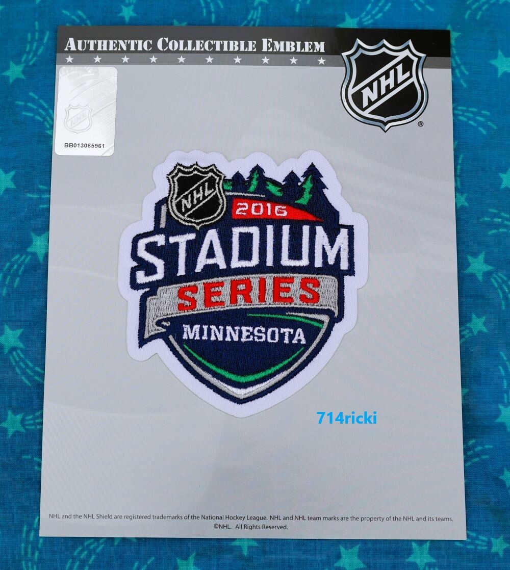 2016 NHL Stadium Series Patch Collector Minnesota Wild vs Chicago ...