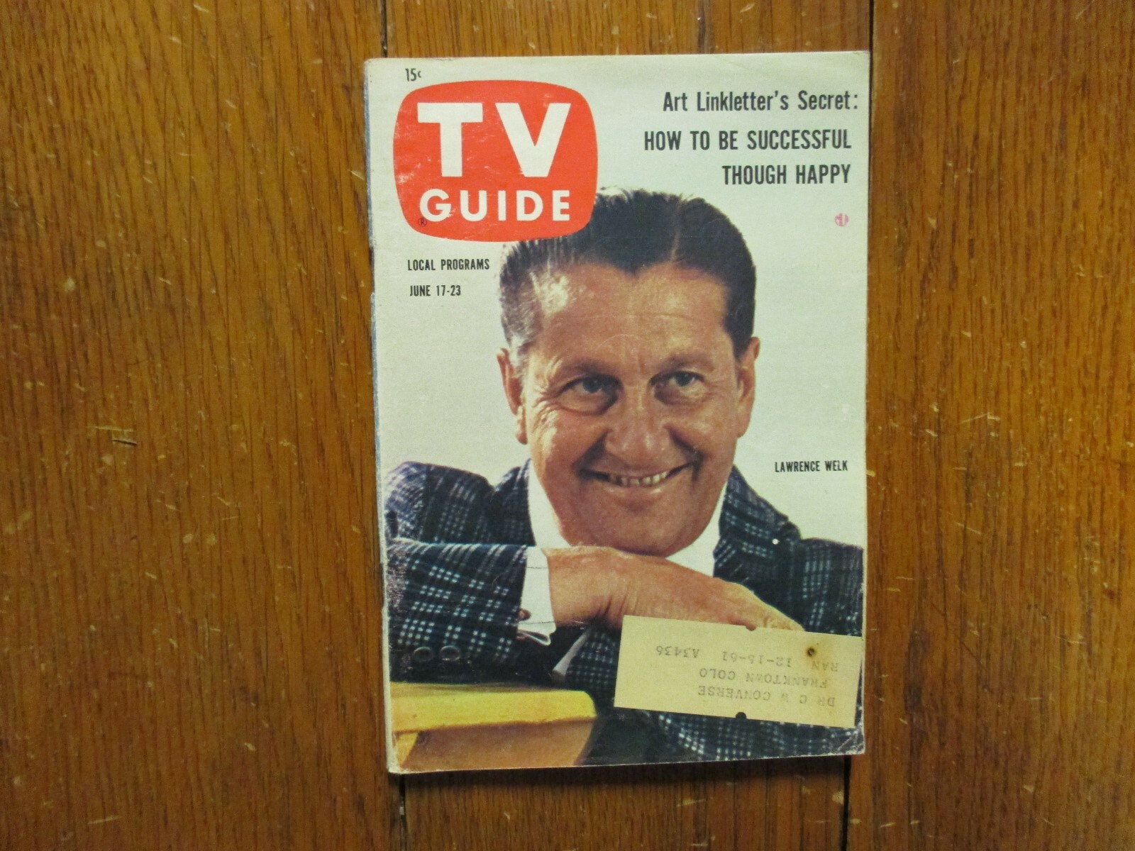 June 17, 1961 TV Guide Maga(MADLYN RHUE/DENNIS WEAVER/DAN BLOCKER ...