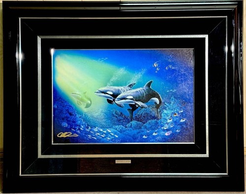 Christian Riese Lassen Order Works Signed Dolphin Orca Art Framed COA ...