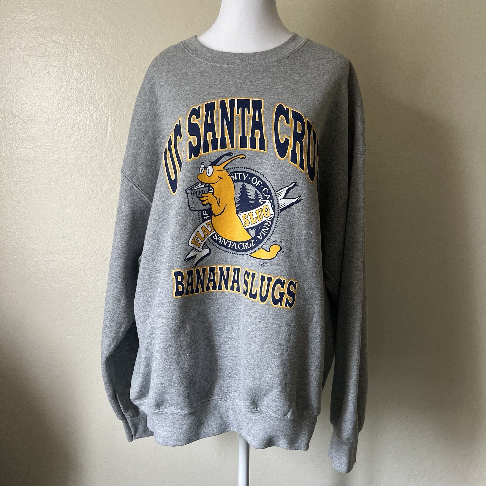 1997 UCSC Banana Slugs Collegiate Sweatshirt VTG PREO… - Gem
