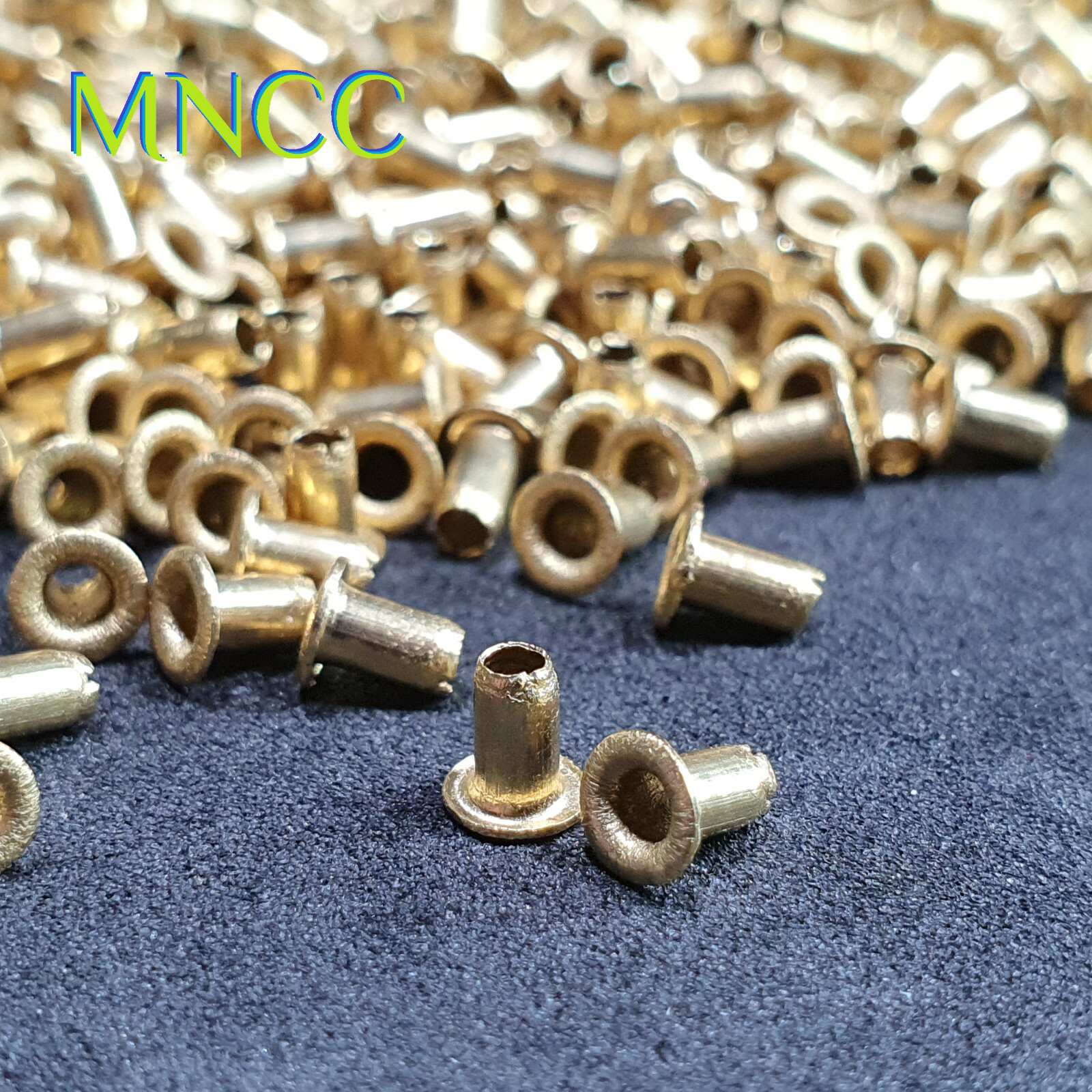 2/5/10pc M2.5 x 4.5mm Brass Thru Hole Rivets Double-Sided Circuit Board ...