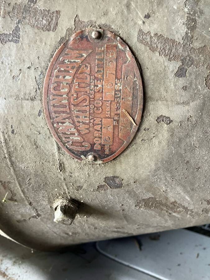 Vintage 1944 Cunningham 6a Large ship boat train Locomotive Air fog ...