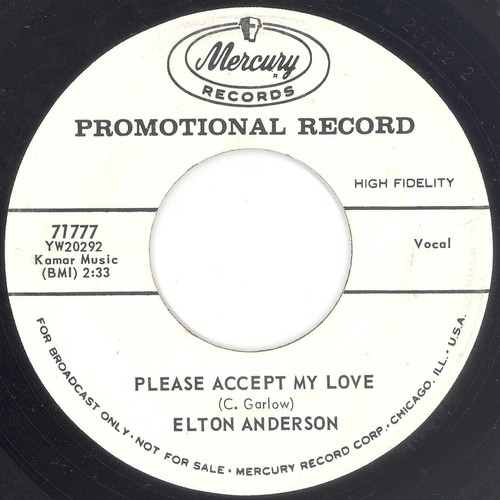 ELTON ANDERSON “Please Accept My Love” MERCURY | eBay