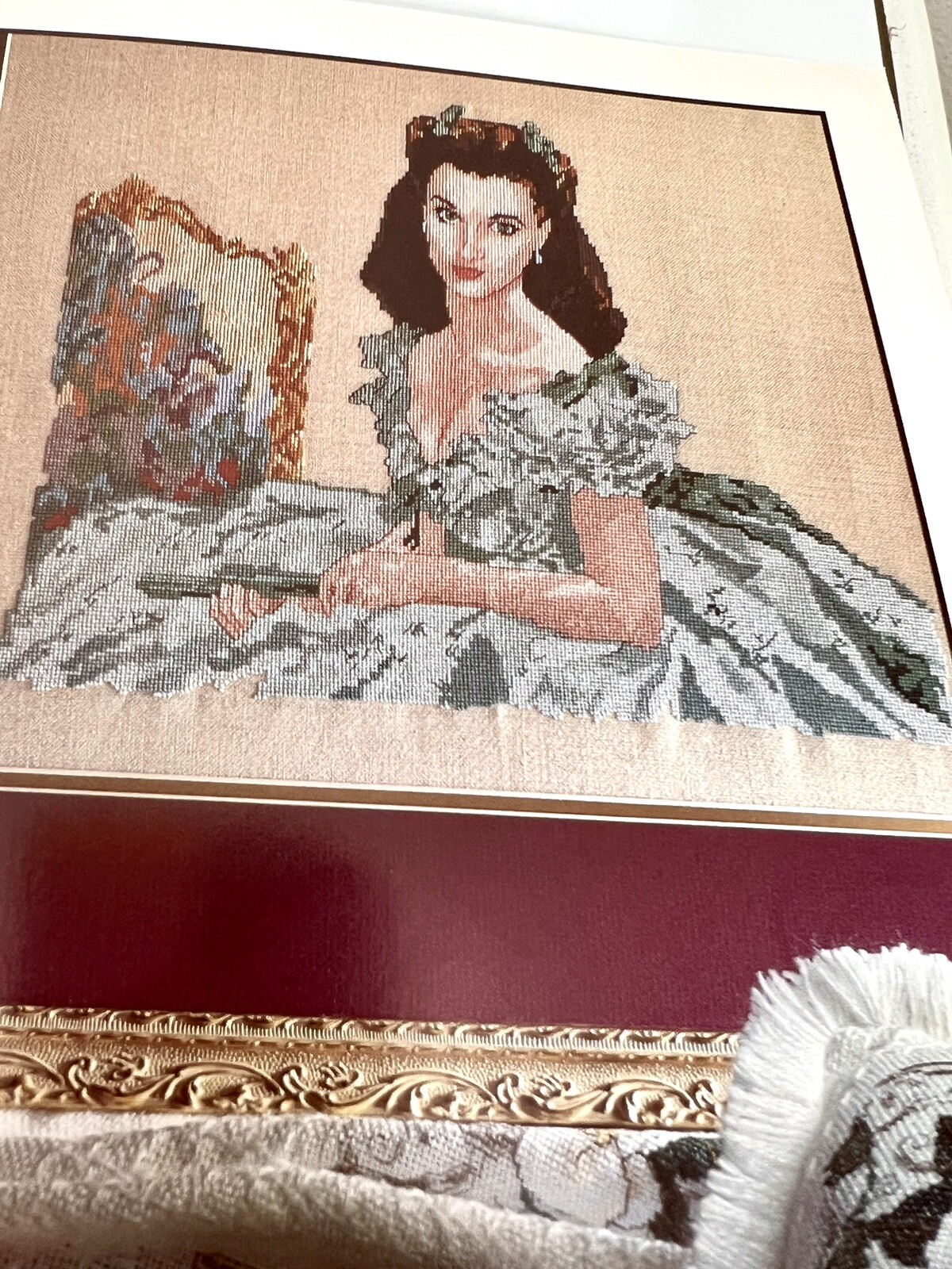 VINTAGE 1993 Charles Craft Designs Cross Stitch Pattern SCARLETT O'HARA ...