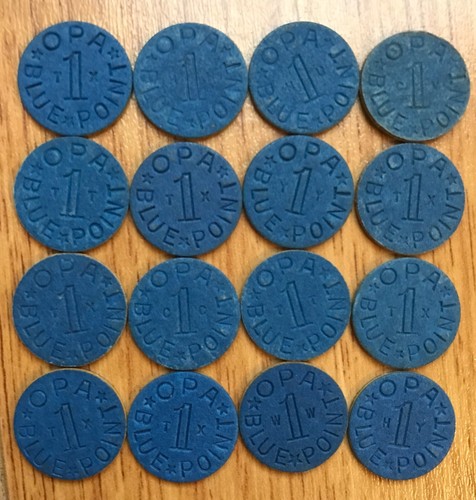 Blue OPA WWII Ration Token (World War Two II Office Price ...
