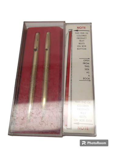 Vintage Sheaffer 12k Gold Filled Fountain Pen Pencil & Box Set 12K ...