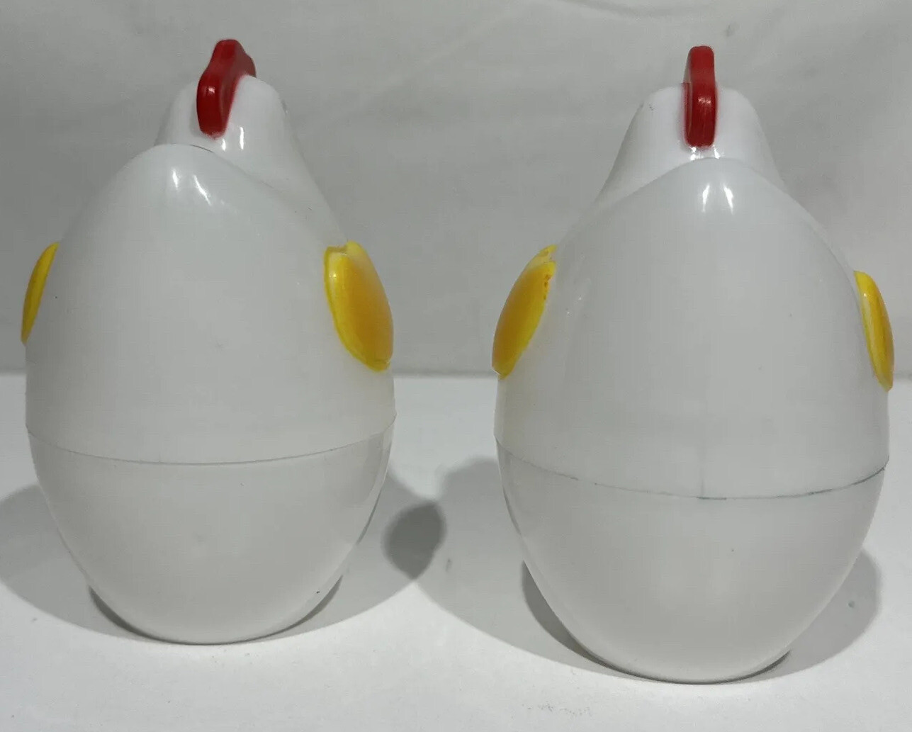 Vintage Chicken Hen Egg Shaped Plastic Candy Containers Set Kitchen ...