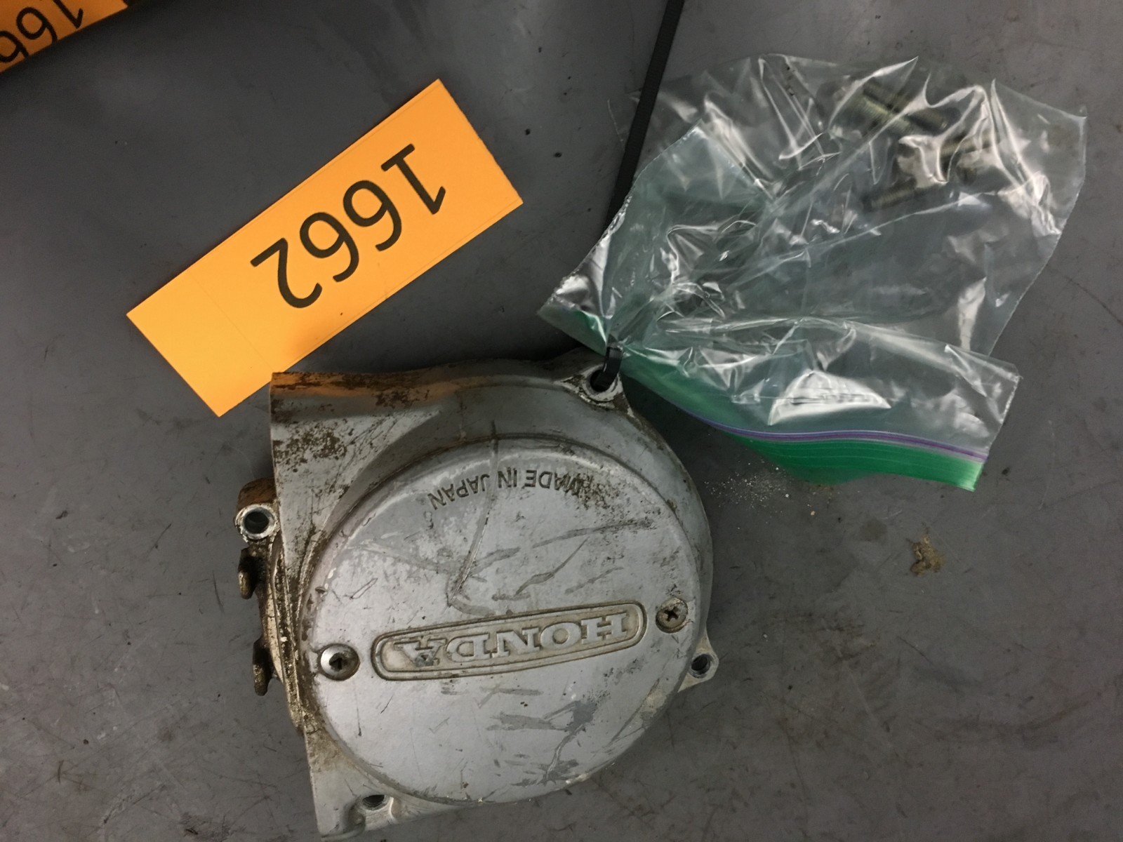 Honda XL100 XL 100 Left Crankcase Case Engine Stator Generator Cover ...