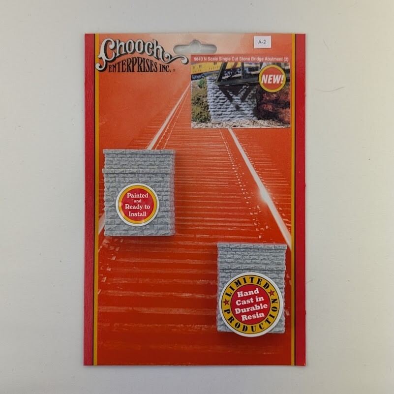 Chooch Enterprises #9840 N Scale Single Cut Stone Bridge Abutment 2 ...