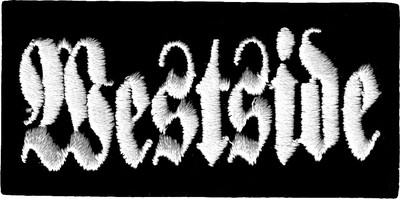 Patch - Westside Gangster White Black West Gang Gangsta Iron On Gift ...