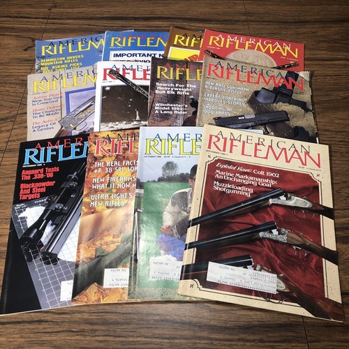 Vintage The American Rifleman Magazine 1986 Complete Year Full 12 ...
