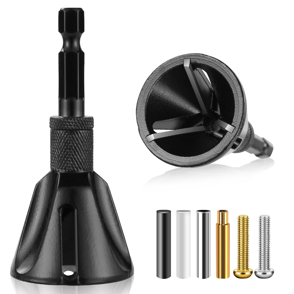 2Pcs PVC Bolt Chamfer Tool Bit, Deburring Tool for Metal, Reamer Thread ...